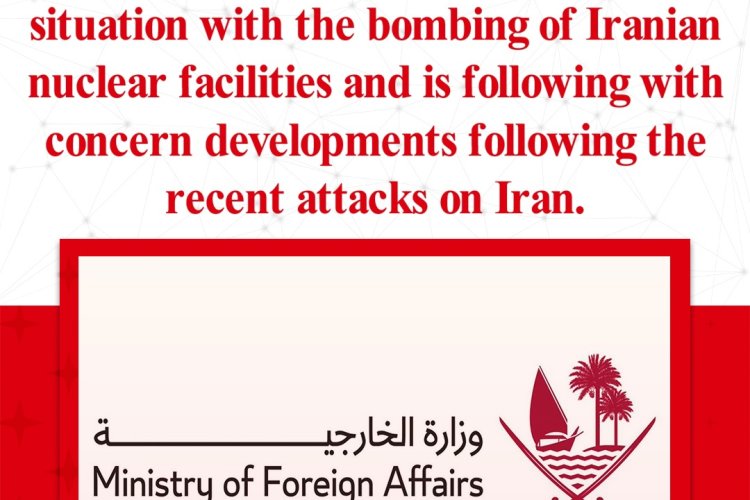 Qatar Expresses Concern Over Escalation Following Bombing of Iranian ...